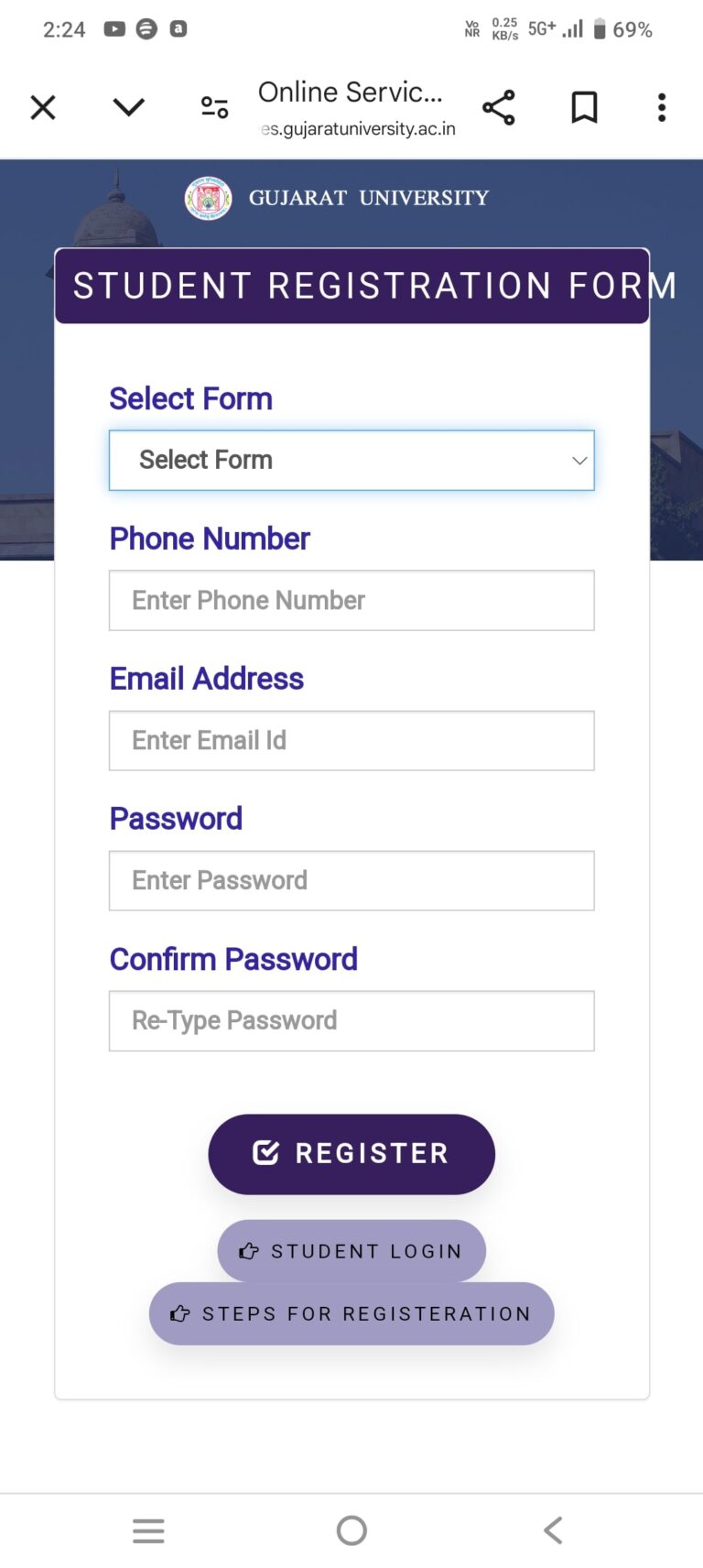 Gujarat University result verification link 2025 apply